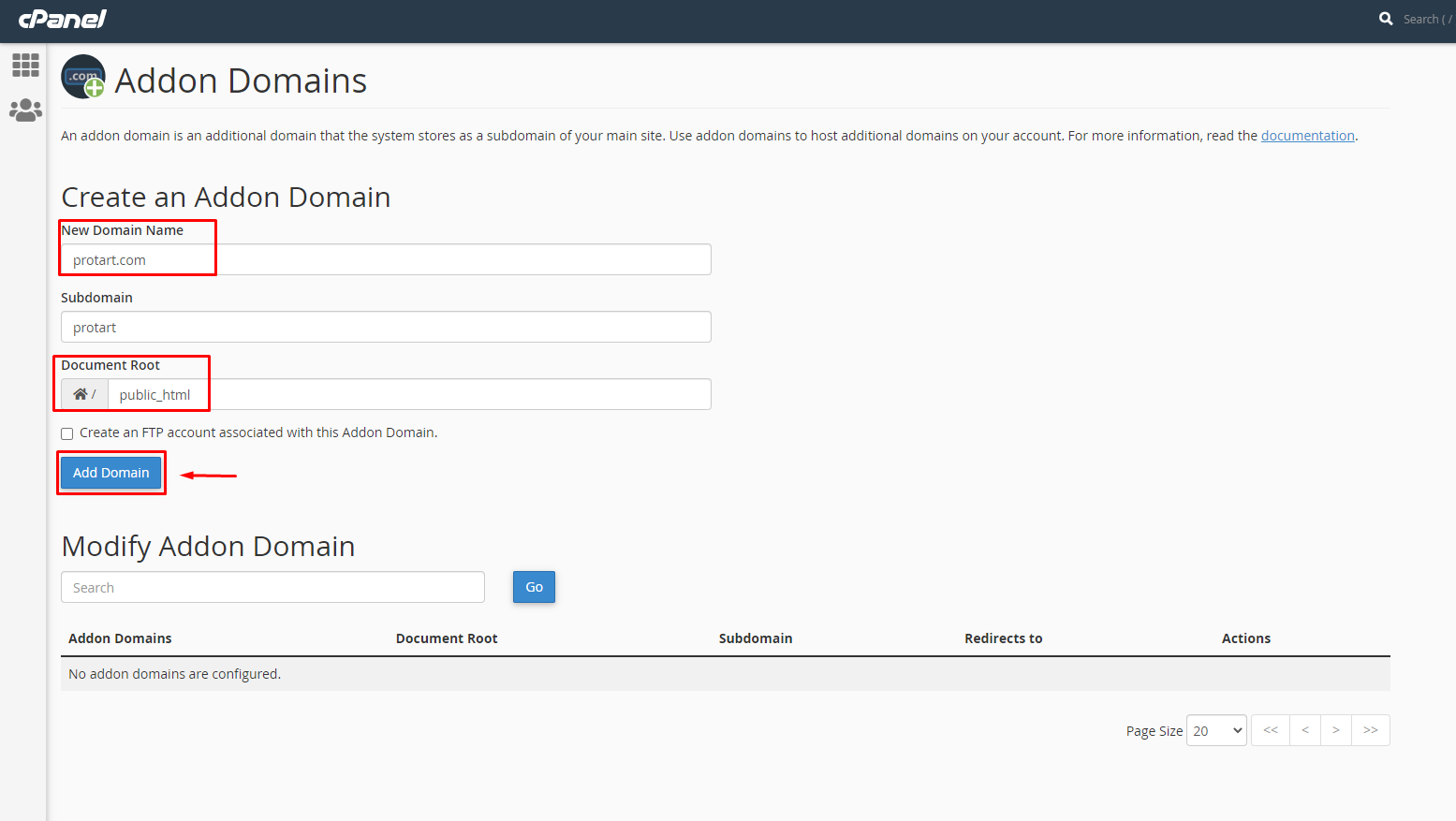 How To Add Addon Domain From CPanel Knowledgebase Alpha Net
